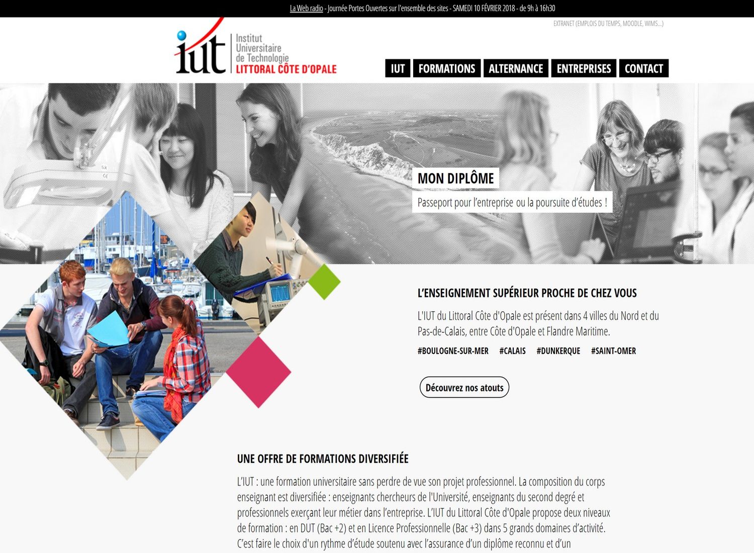 IUT du Littoral – NOS SITES WEB